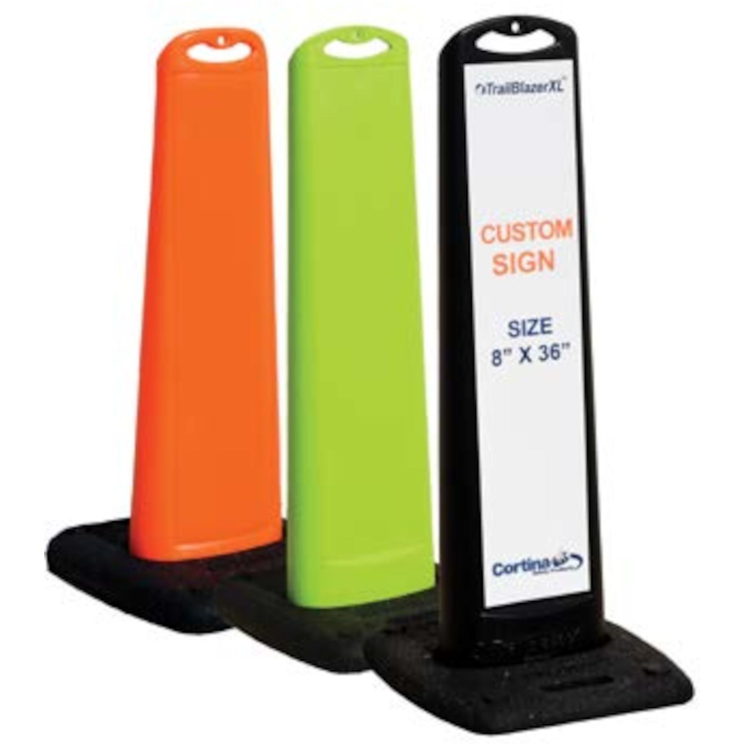 Cortina Safety Products TrailBlazerXL™ Vertical Sign Frame Stand, Sign ...