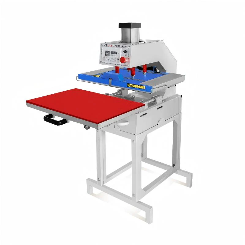 KingJet KJ-7A Air Compressor Round Track Single Station Heat Press ...