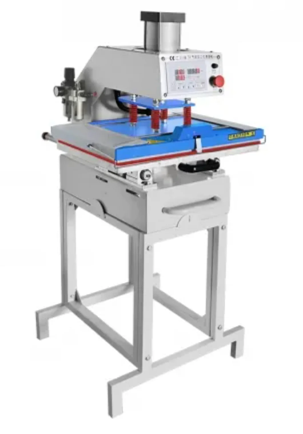 KingJet KJ-7A Air Compressor Round Track Single Station Heat Press ...